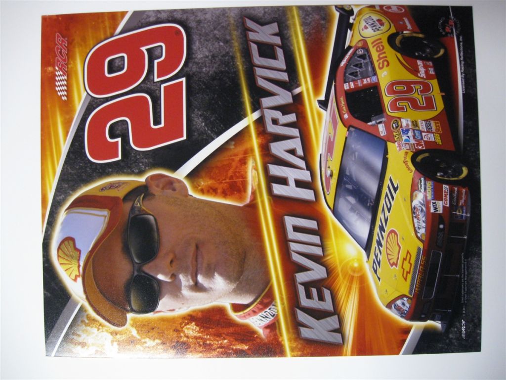 Kevin Harvick #29 Pennzoil/Shell 8 X 10 Photo