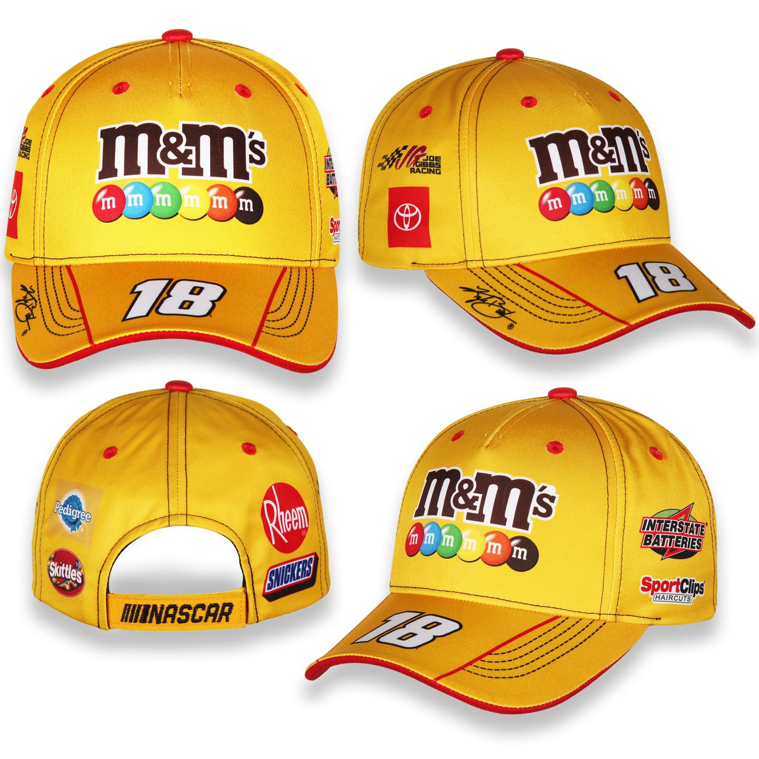 Kyle Busch 2021 #18 M&M's Uniform Adult Hat
