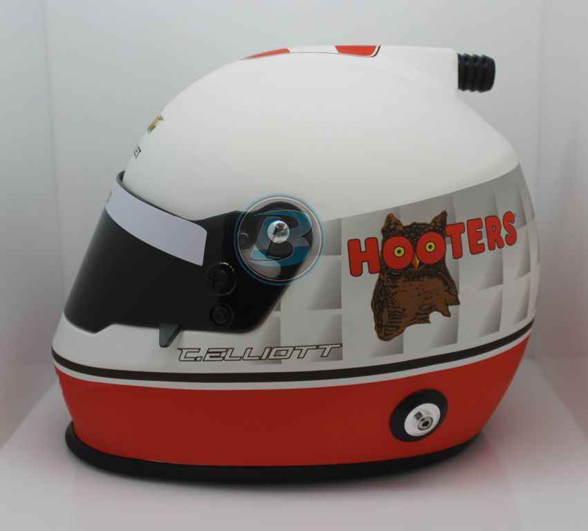 Chase Elliott 2021 Hooters Darlington Throwback Full Size Replica Helmet
