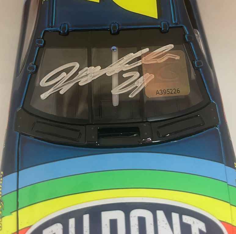 Jeff Gordon Dual Autographed w/ Ray Evernham DuPont 1999 Sonoma Win 1: ...
